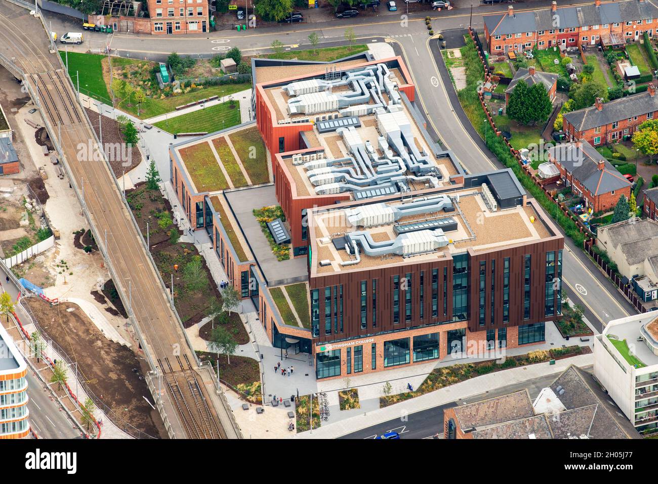 Nottingham station aerial hi-res stock photography and images - Alamy