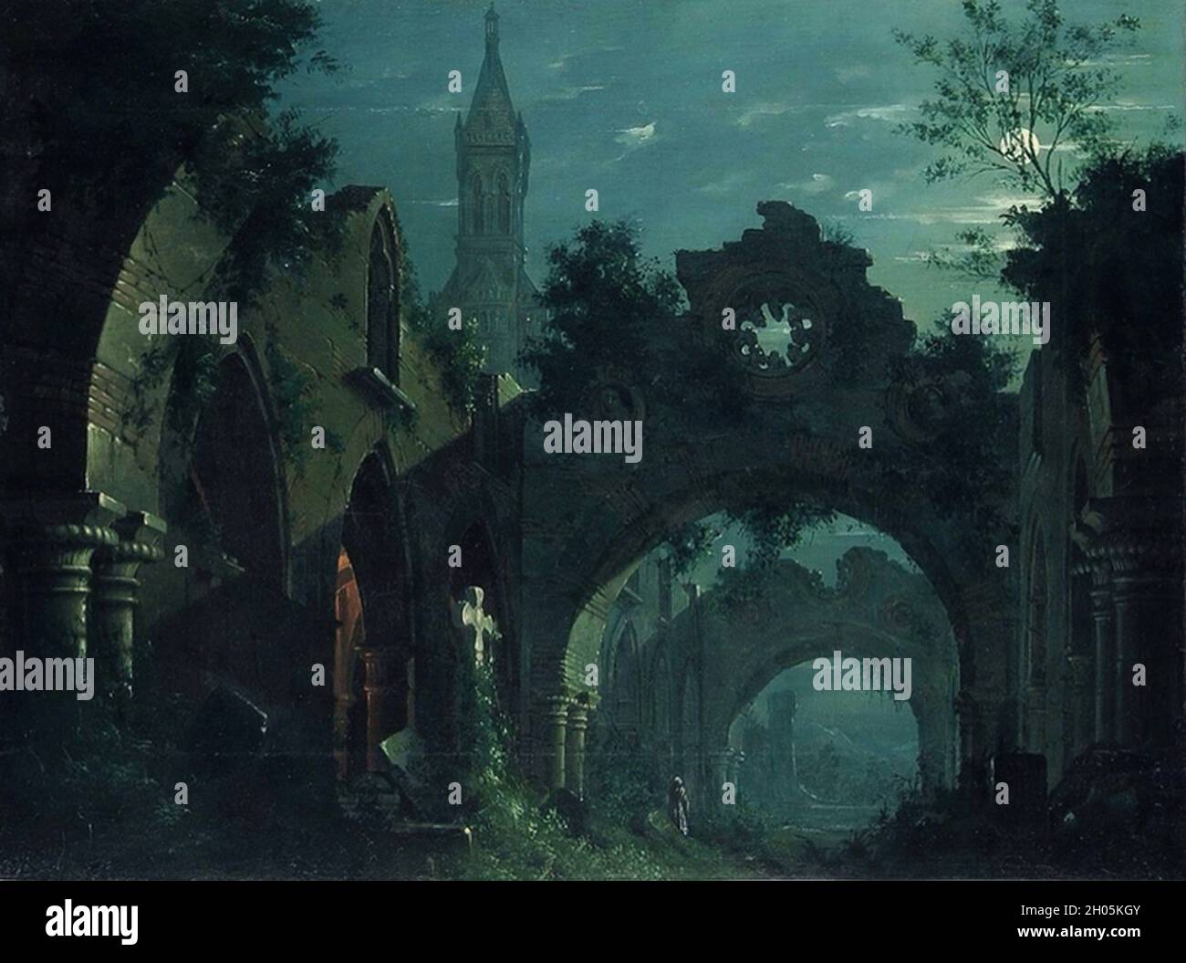 Vintage Gothic art painting Stock Photo - Alamy