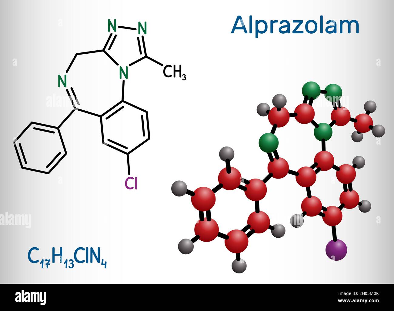 Alprazolam Structure