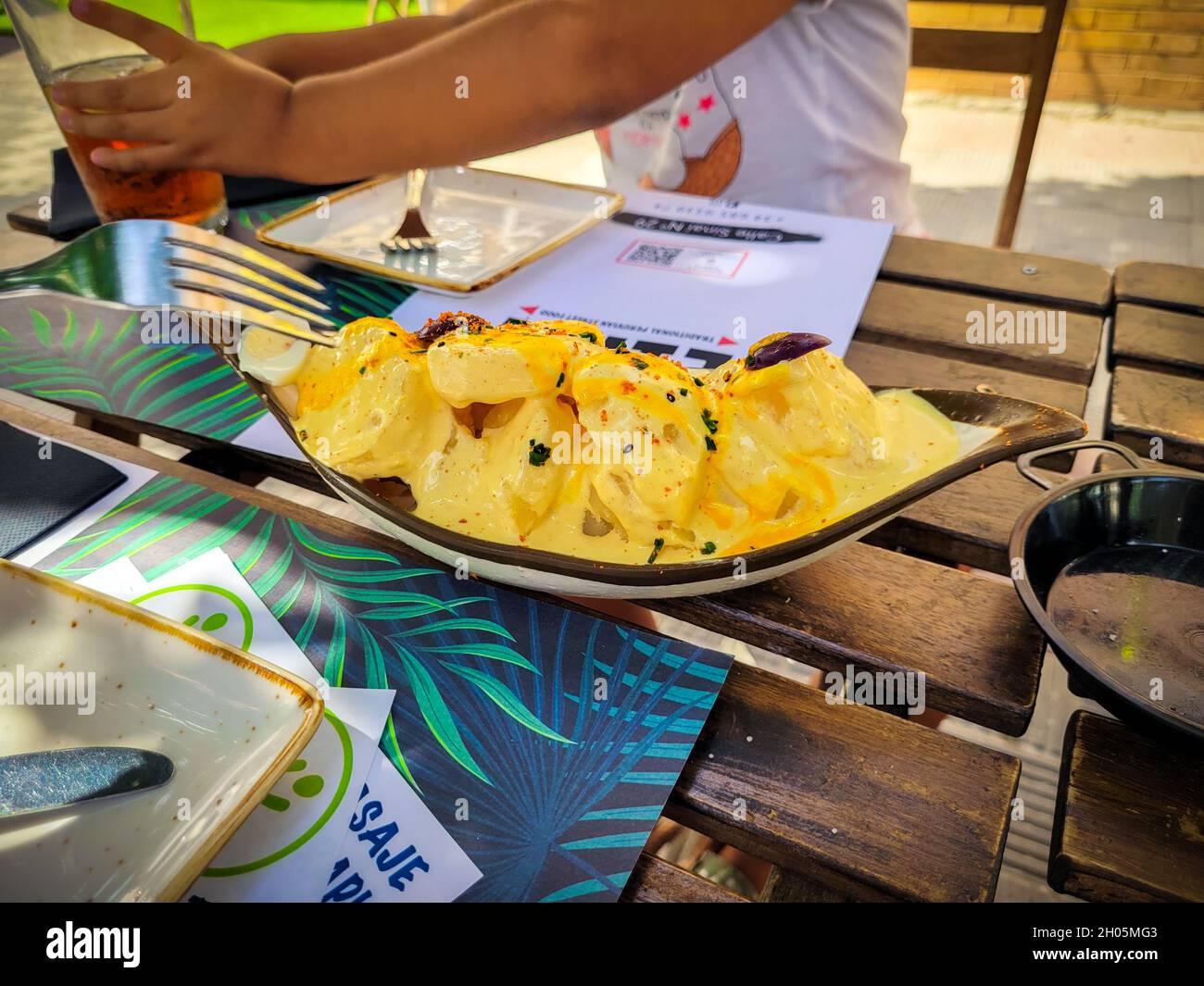 Papa a la huancaina hi-res stock photography and images - Alamy