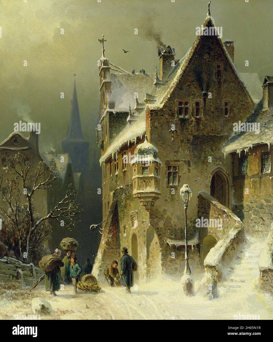 Vintage Gothic art painting Stock Photo - Alamy