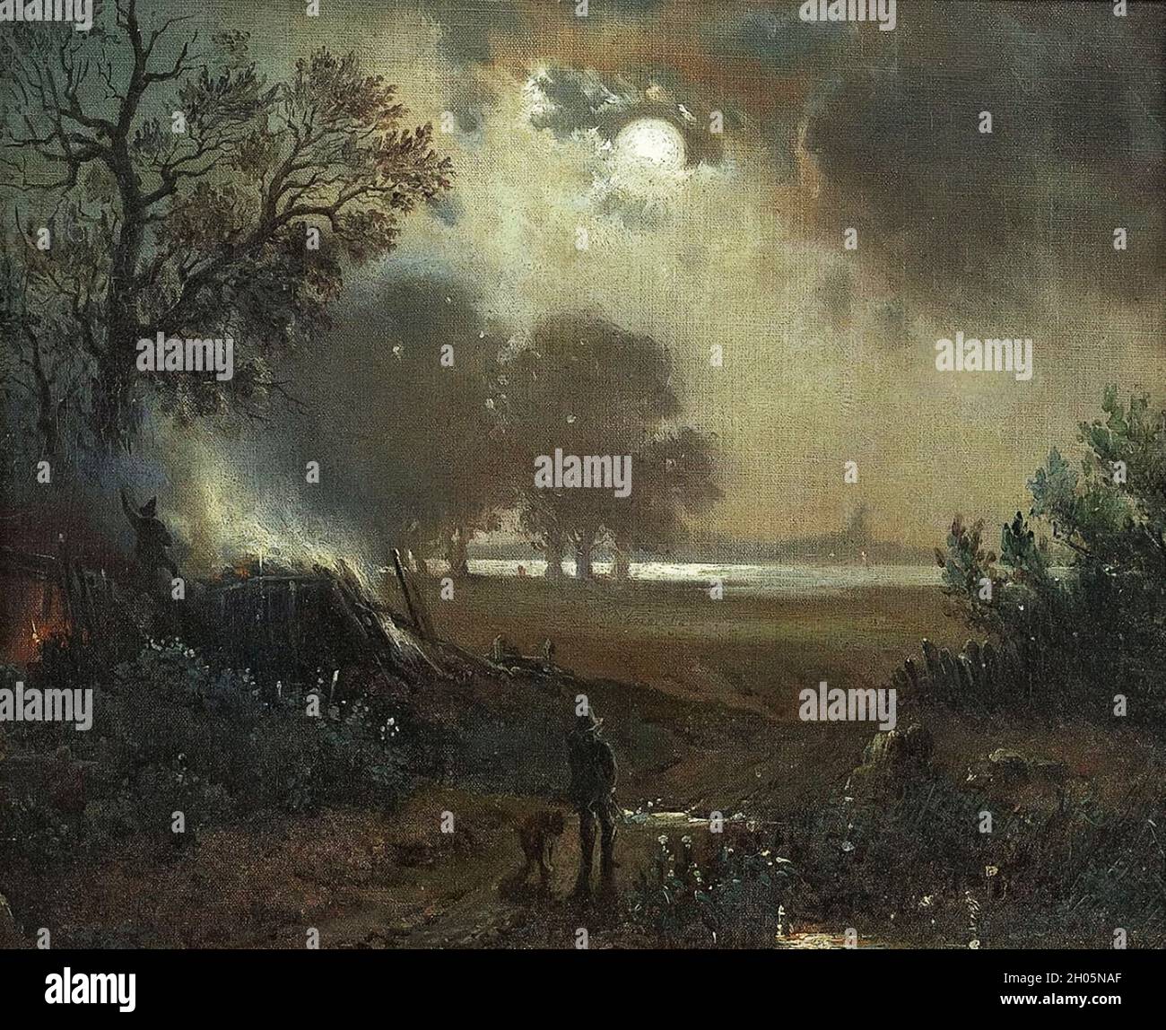 Vintage Gothic art painting Stock Photo - Alamy