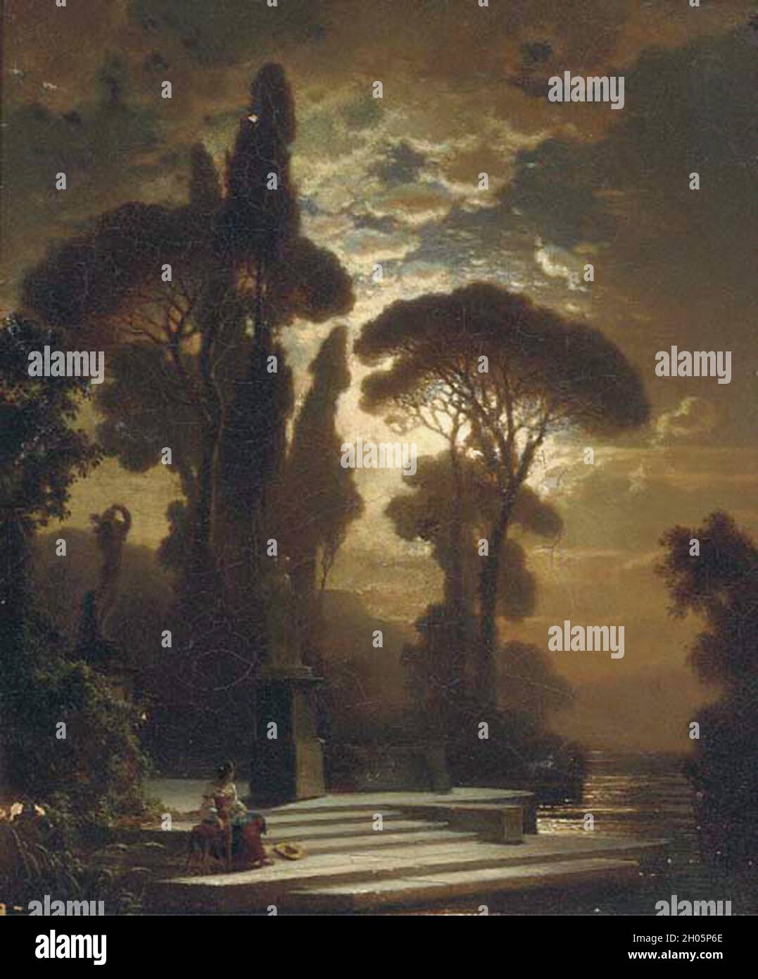 Vintage Gothic art painting Stock Photo - Alamy