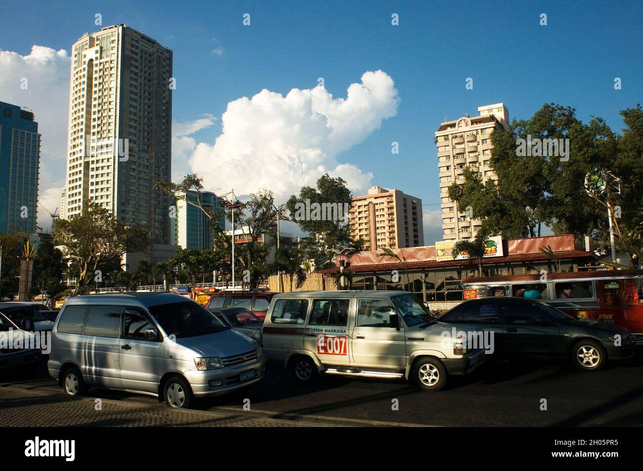 Roxas Blvd is famous because one can see the beautiful Manila sunset ...