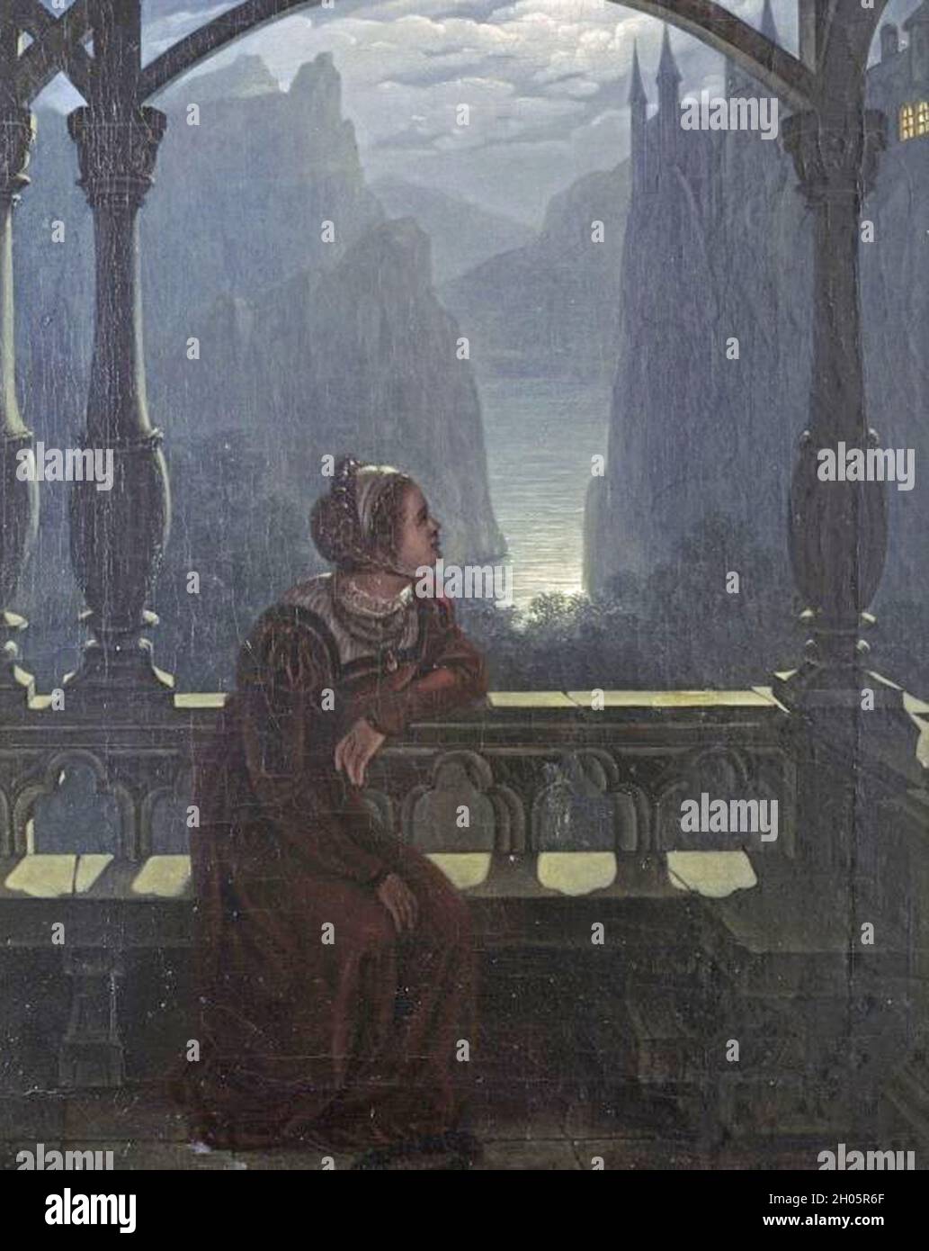 Vintage Gothic art painting Stock Photo - Alamy