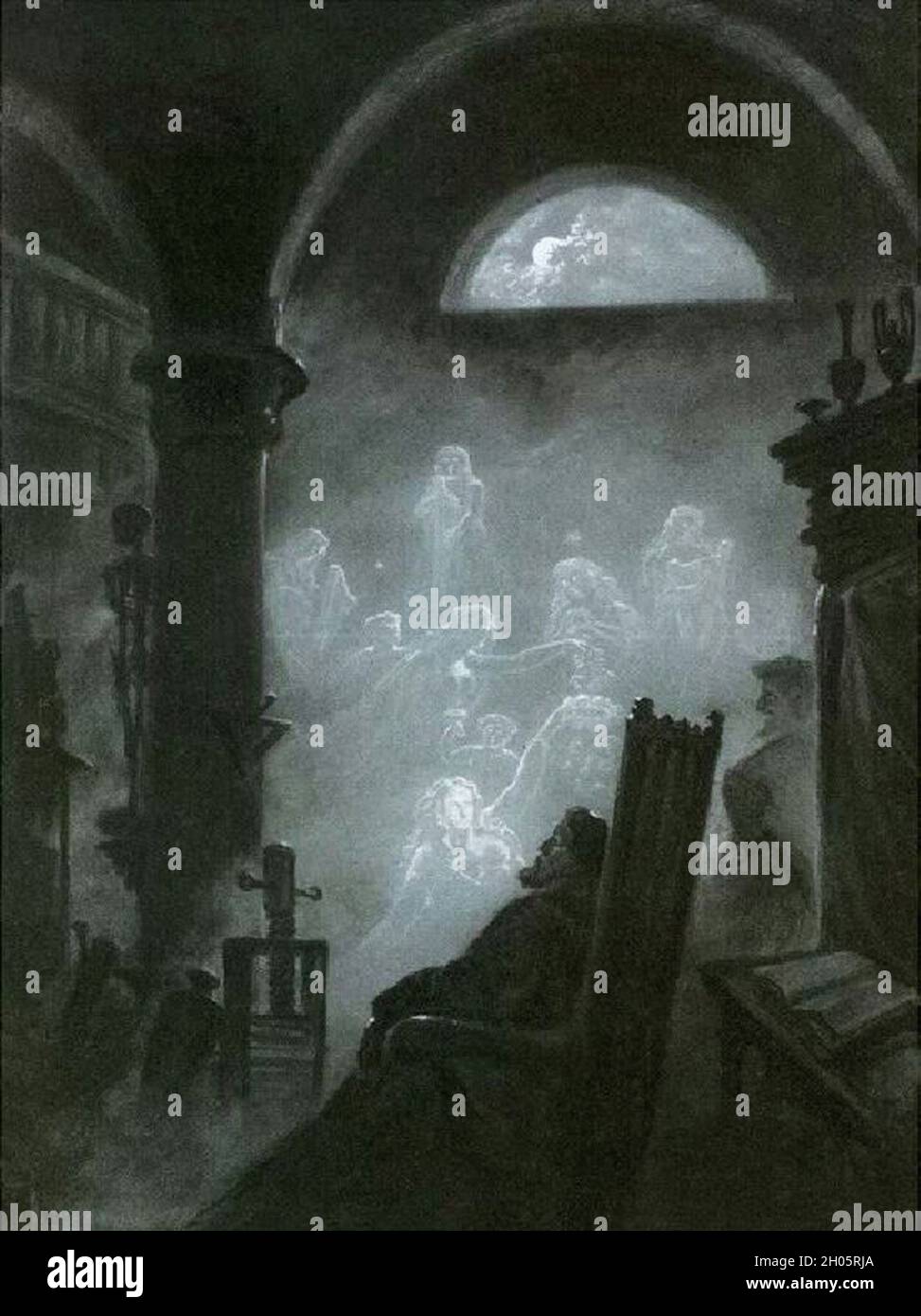 Vintage Gothic art painting Stock Photo - Alamy