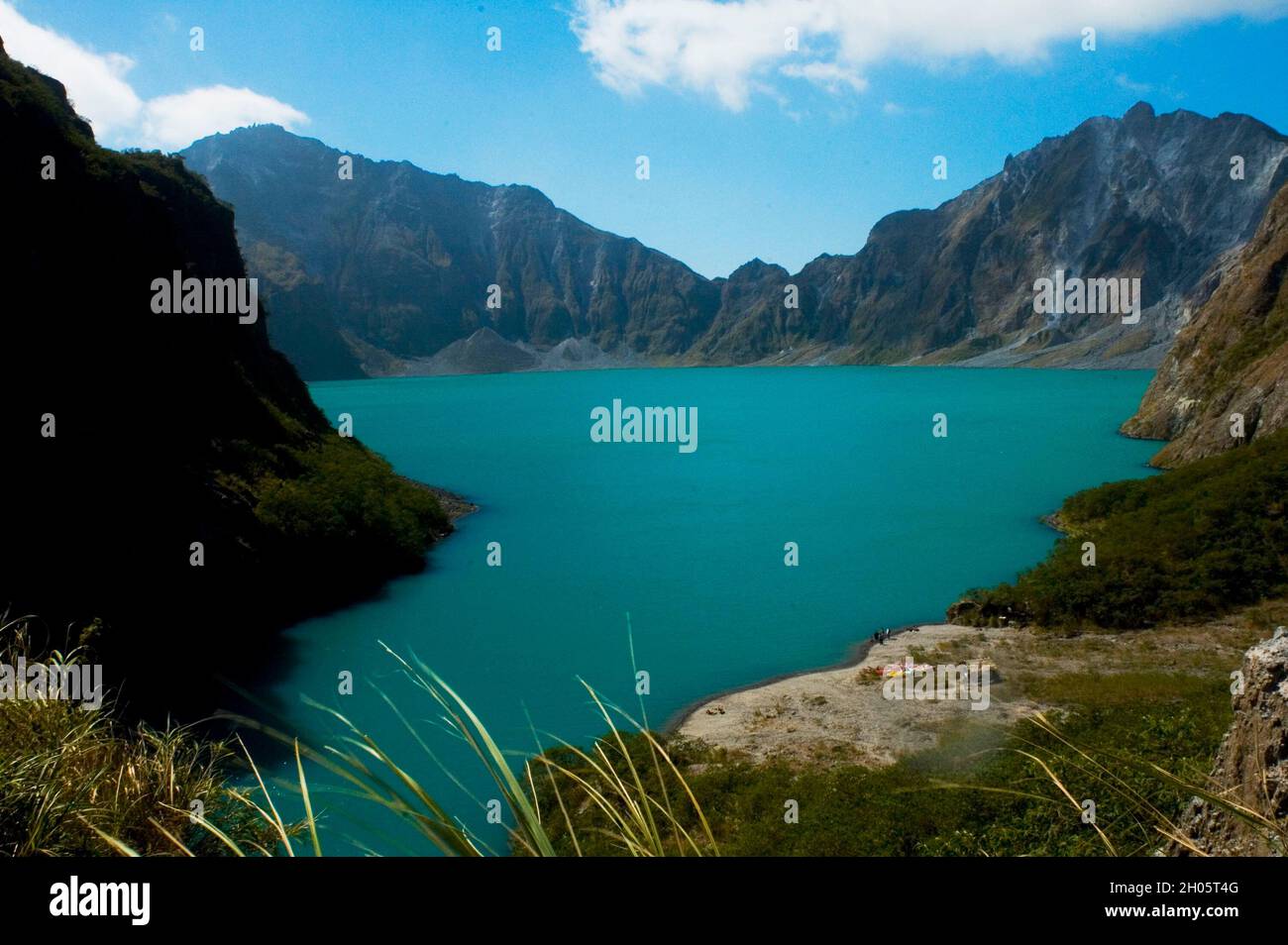 The Mt Pinatubo Crater lake in Zambales was created during the eruption ...