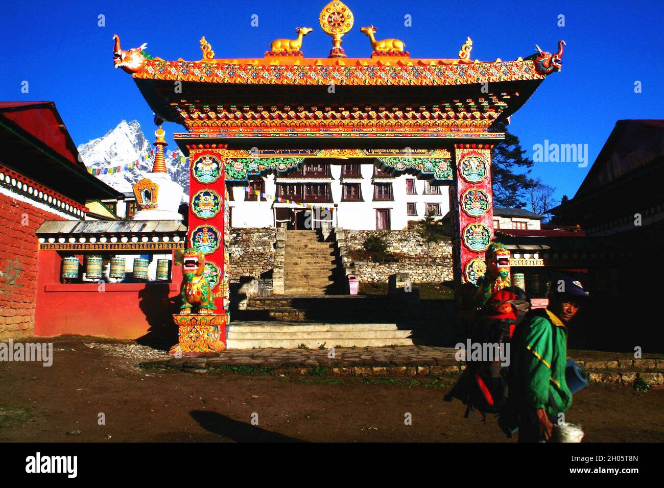 Tengboche monastery, Nepal. April 22, 2007 Stock Photo - Alamy