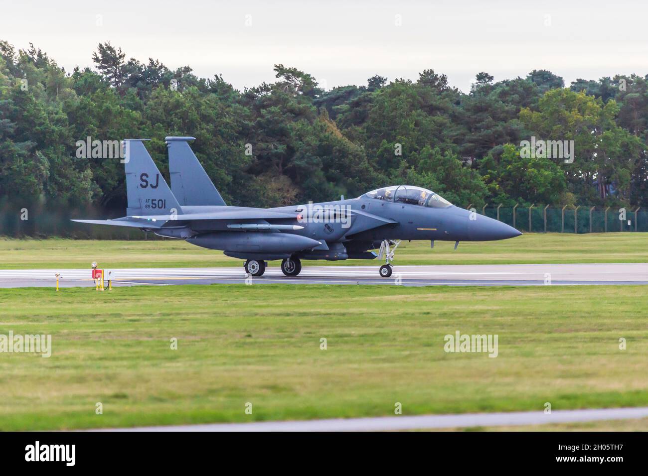 USAF F15 Strike Eagle Tactical Fighter at RAF(USAF) Lakenheath in ...