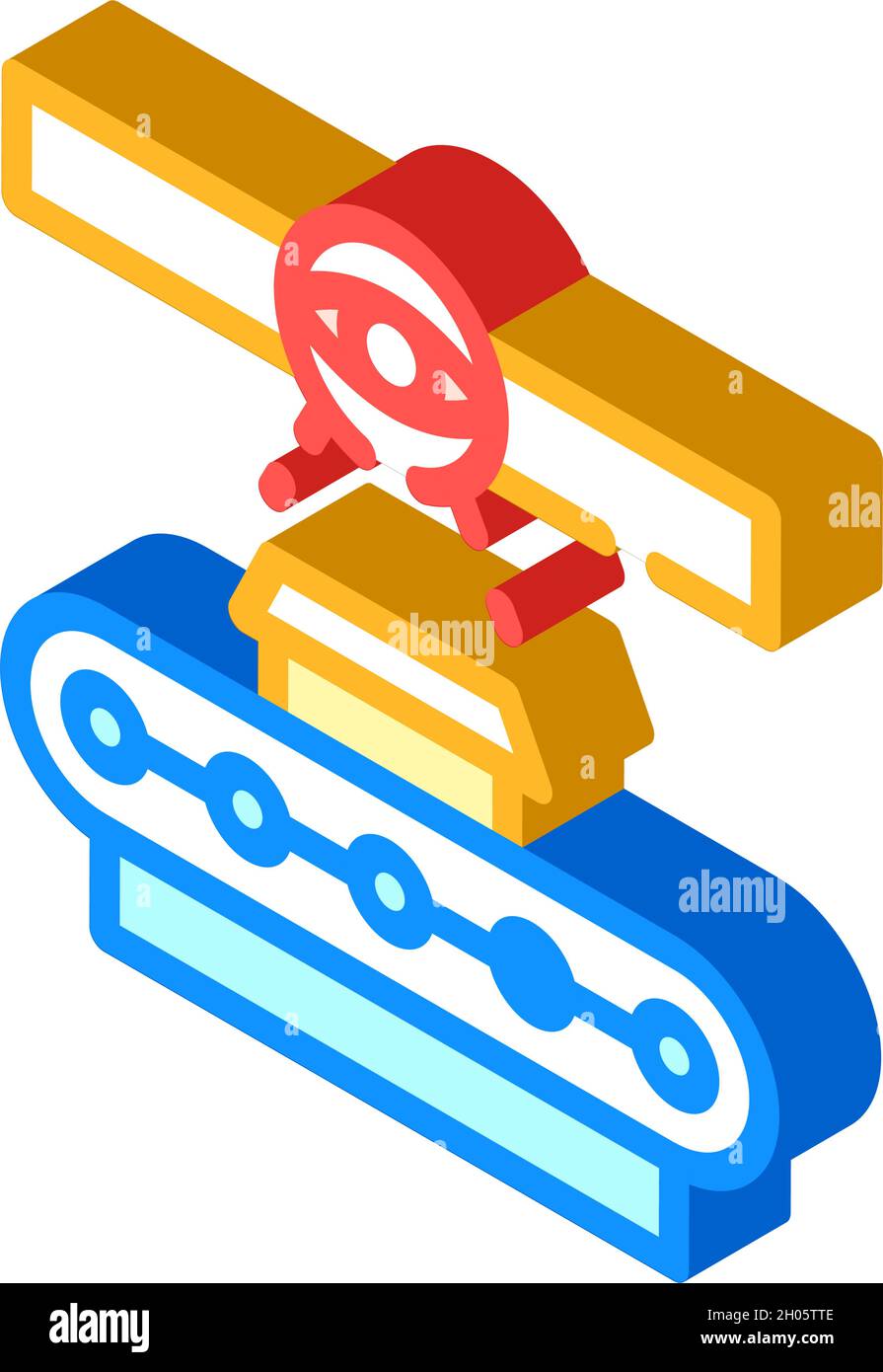 production control isometric icon vector illustration Stock Vector ...