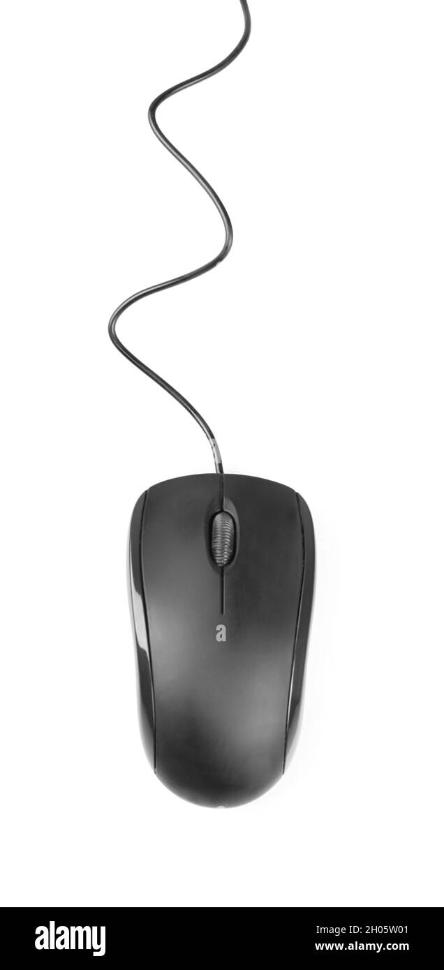 Modern computer mouse on white background Stock Photo - Alamy