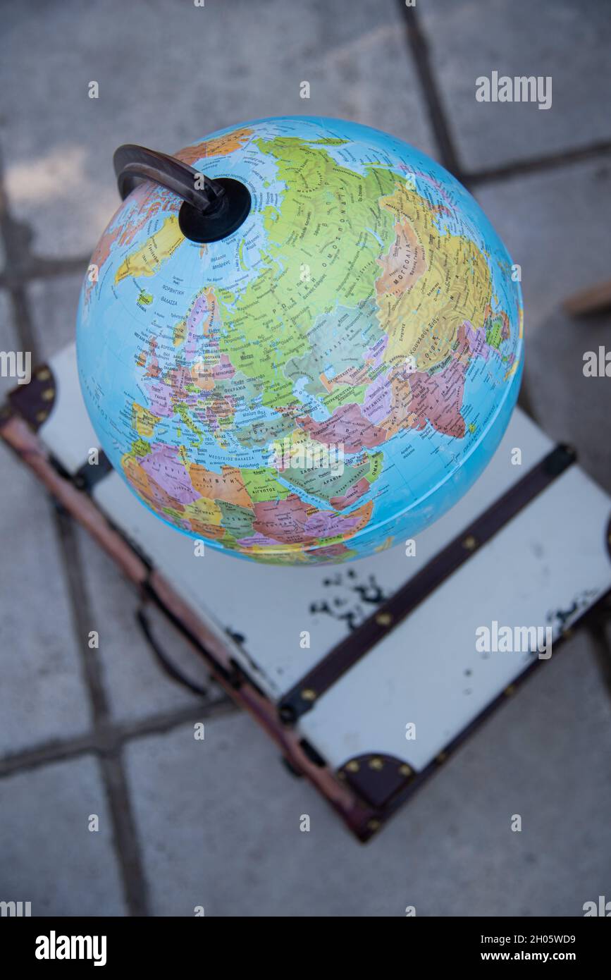 Globe in event Stock Photo - Alamy