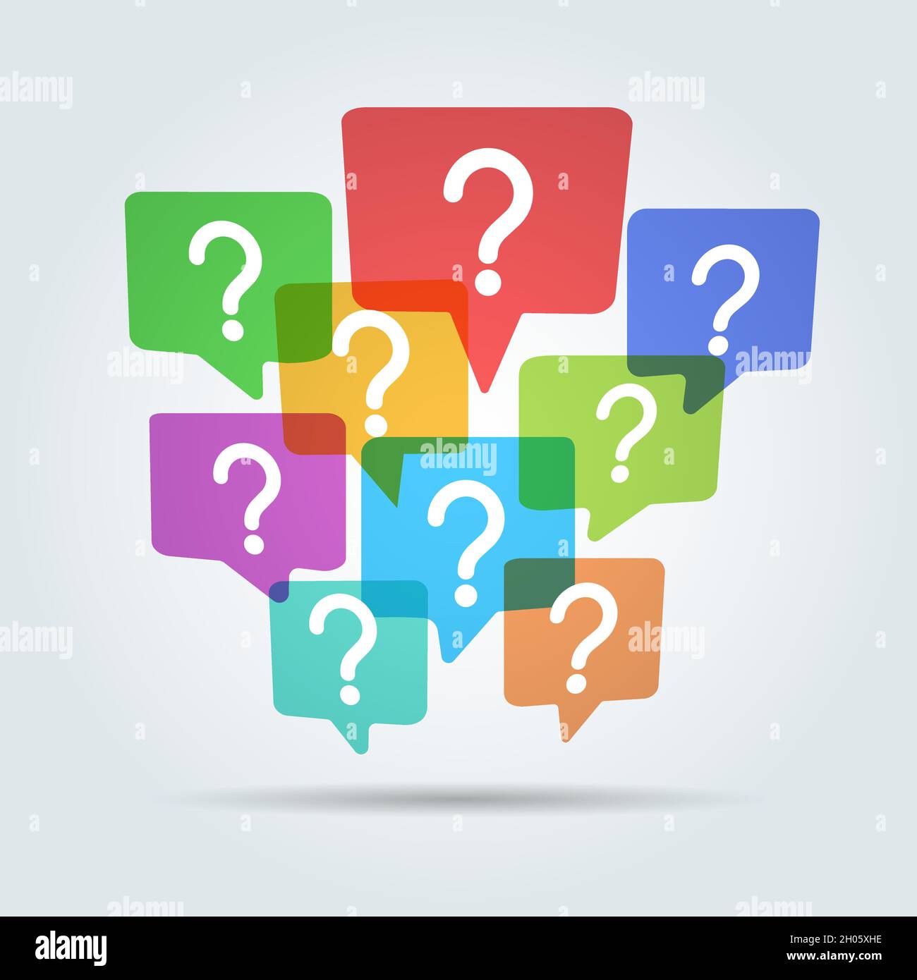 Questions community, question marks group Stock Vector Image & Art - Alamy