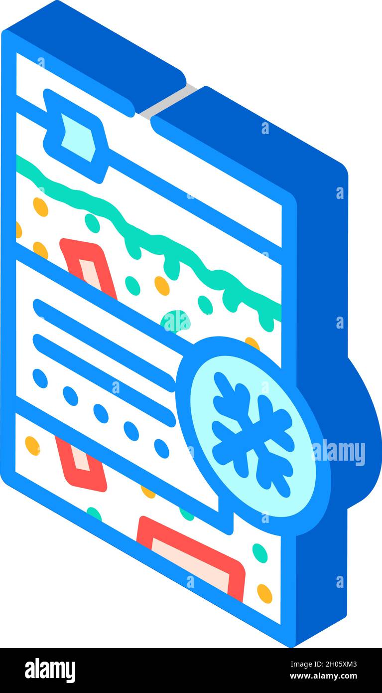 frozen vegetables isometric icon vector illustration Stock Vector Image ...