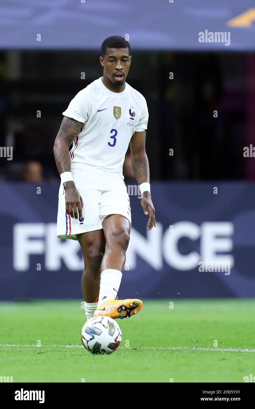 Presnel Kimpembe of France controls the ball during the Uefa Nations ...