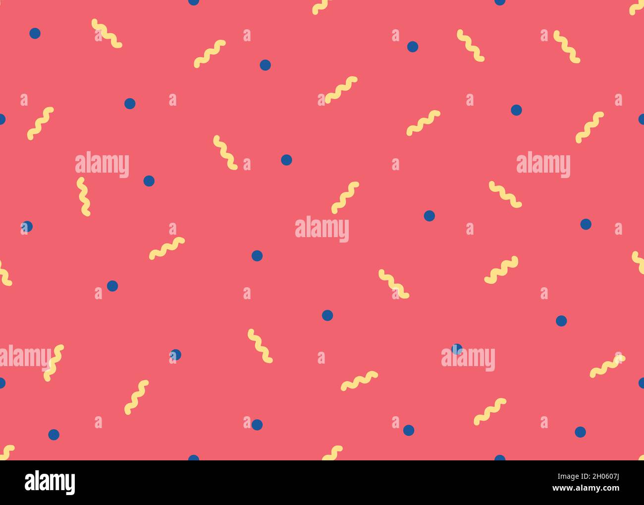 Vector illustration with confetti. Seamless pattern in minimal style ...