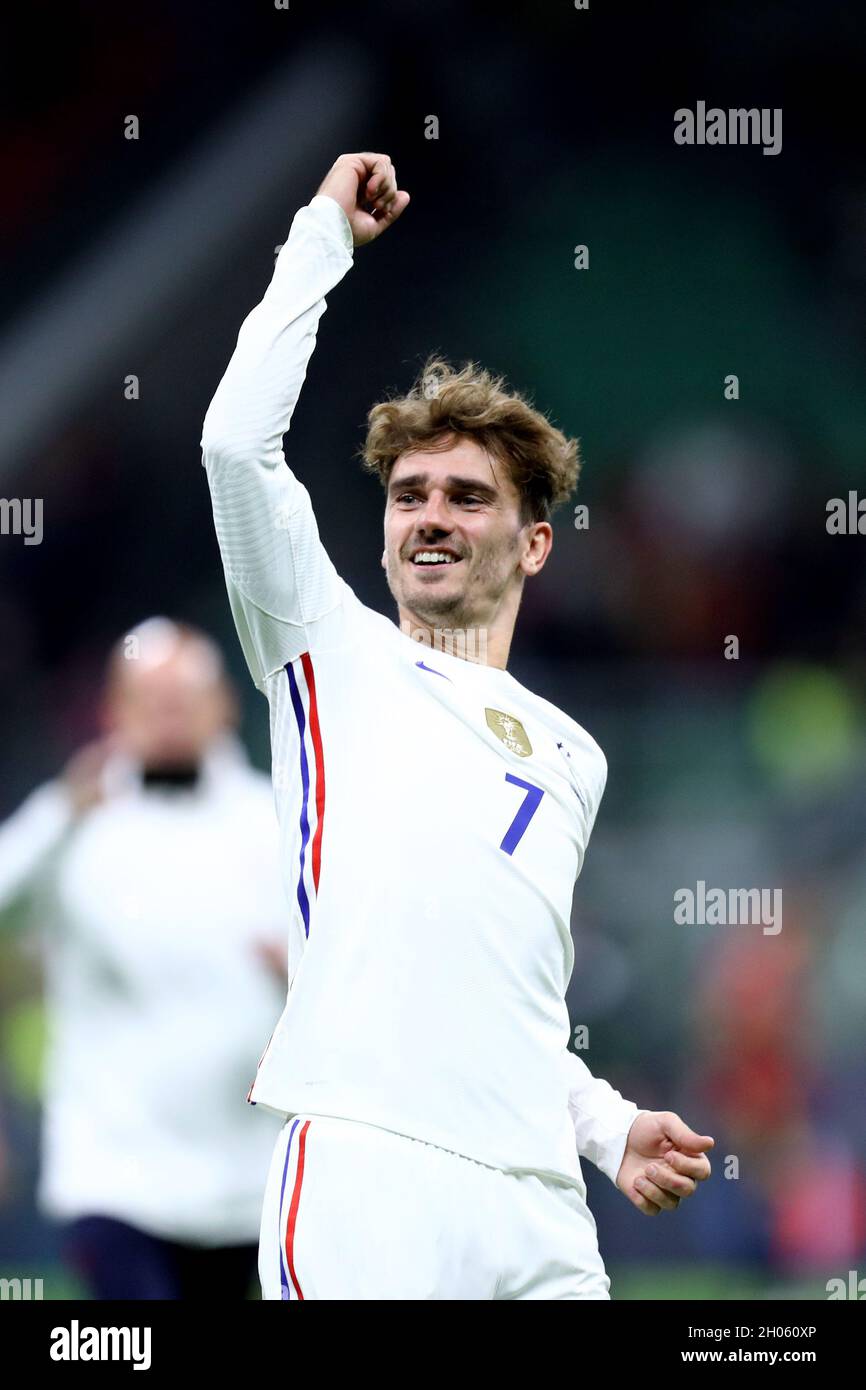 Antoine Griezmann of France celebrates after winning the Uefa Nations ...