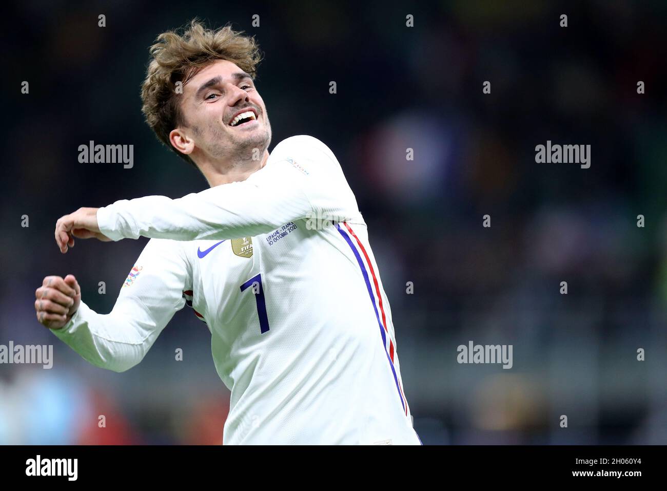 Antoine Griezmann of France celebrates after winning the Uefa Nations ...