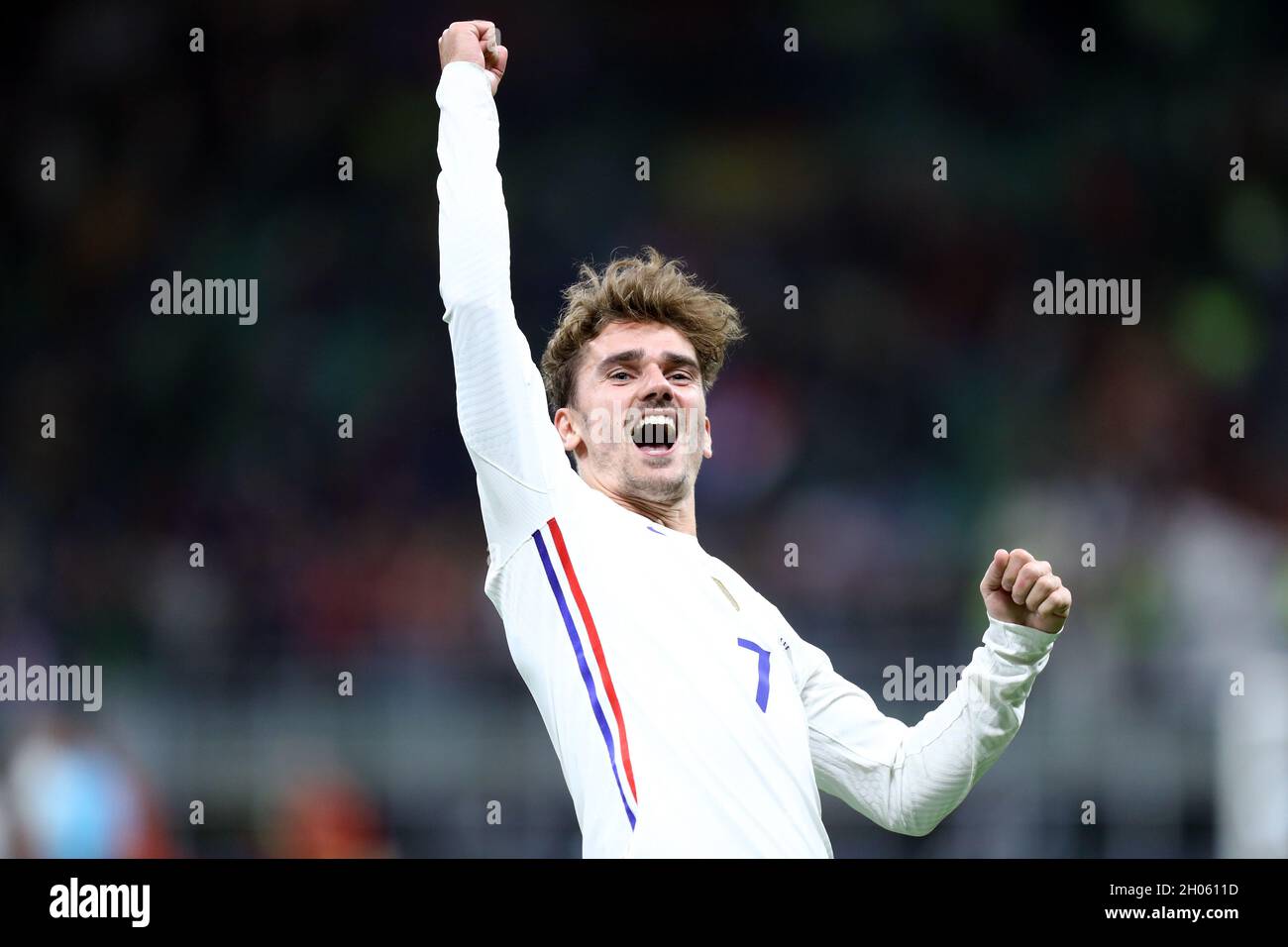Antoine Griezmann of France celebrates after winning the Uefa Nations ...