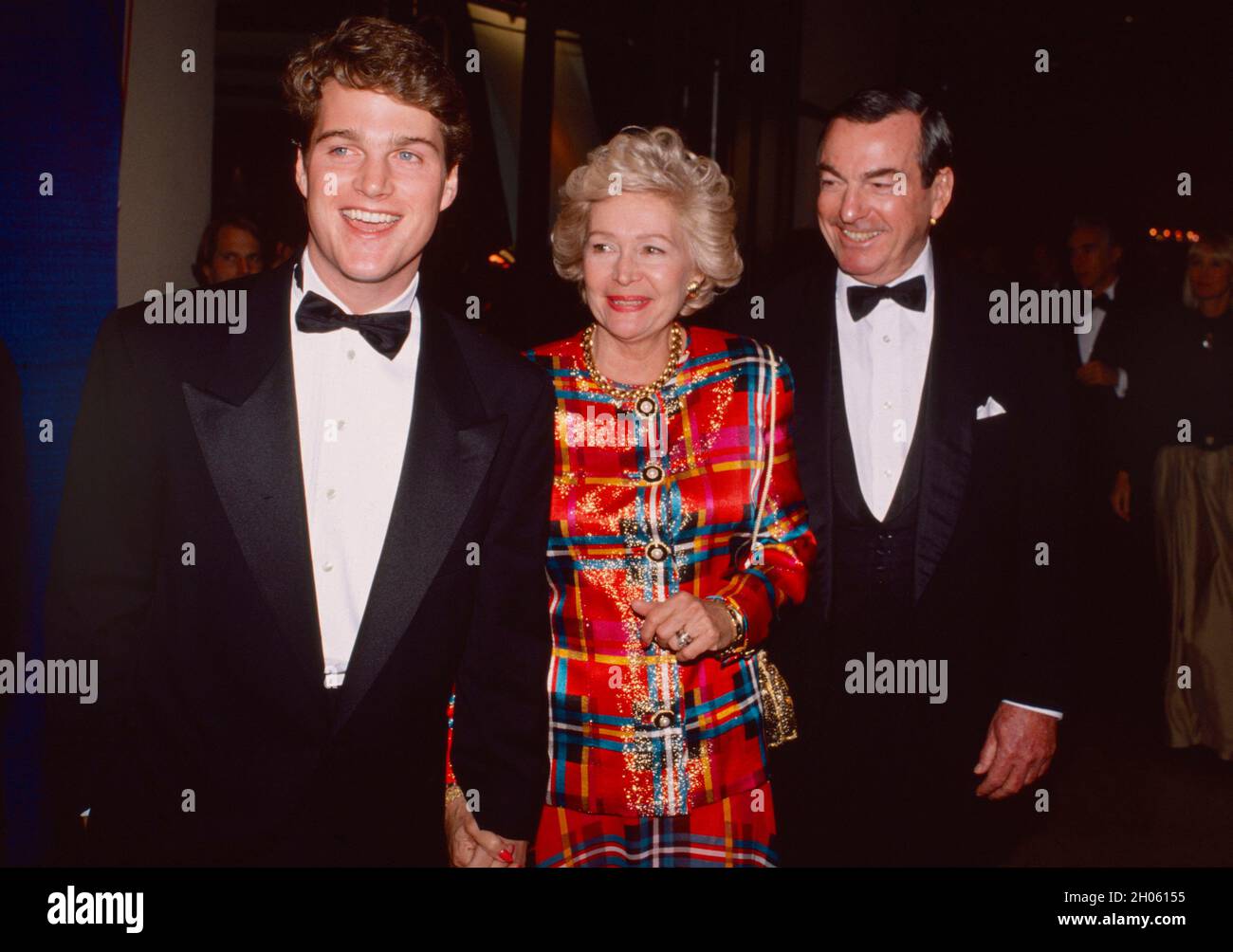 Los Angeles.CA.USA. LIBRARY. Chris O’Donnell with his parents William Charles O'Donnell, Sr. and ...
