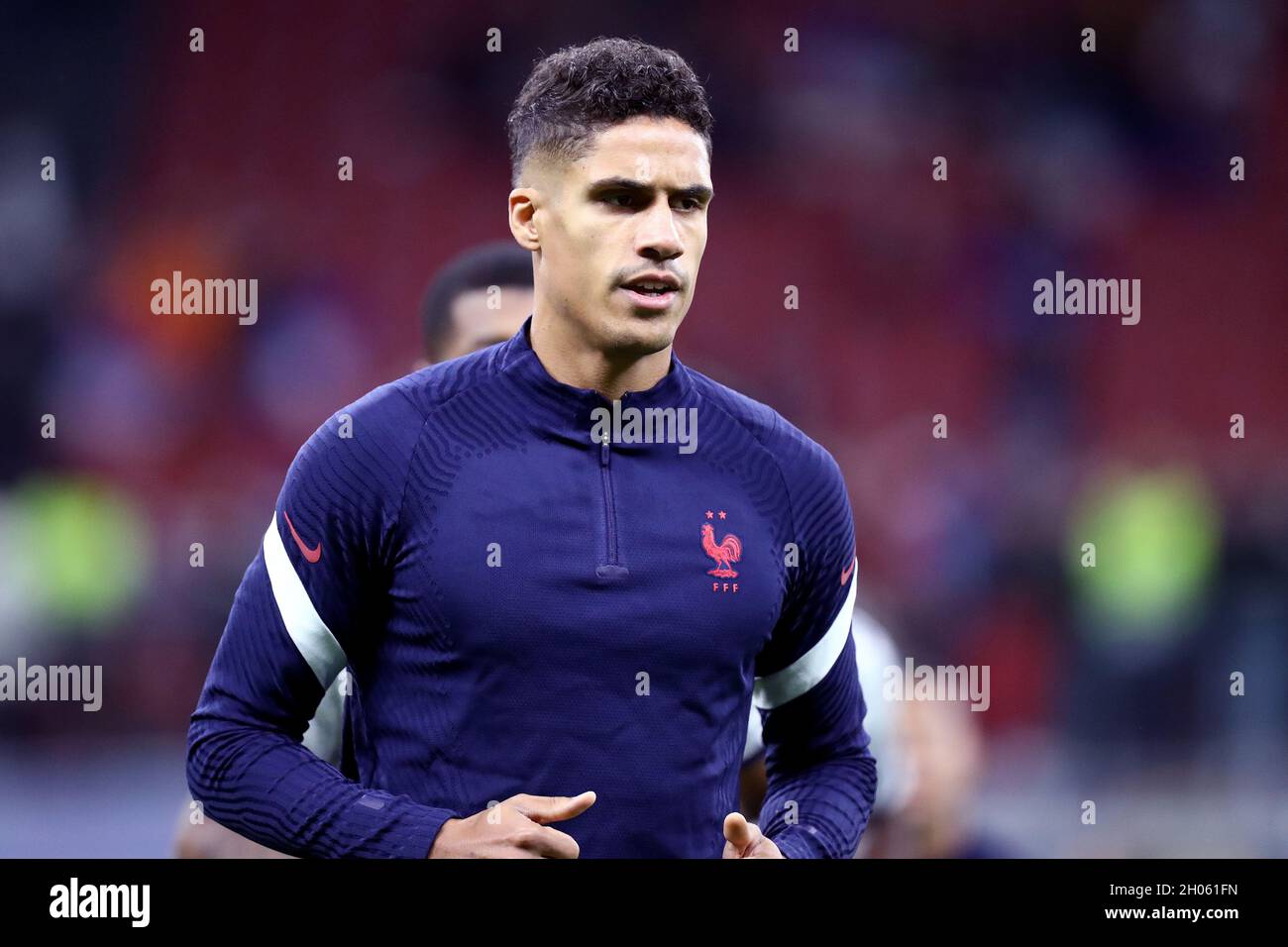 Raphael Varane of France during warm up before the Uefa Nations League ...