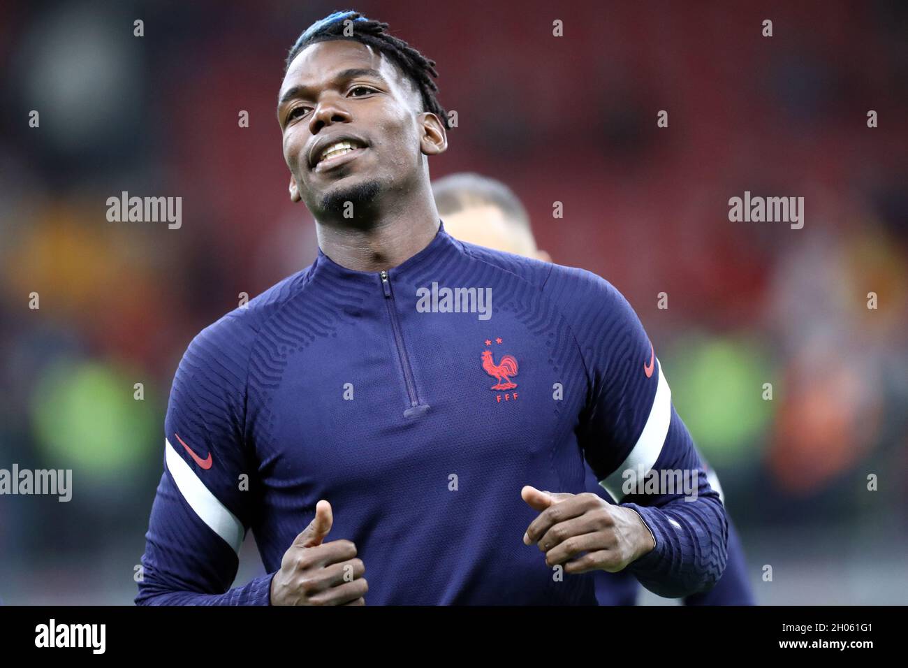 Paul Pogba of France during warm up before the Uefa Nations League ...