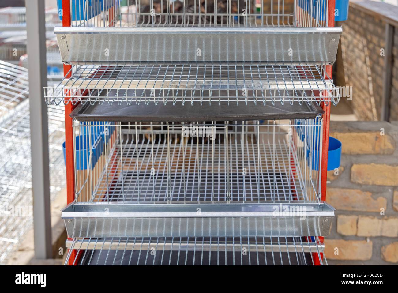 Poultry farming cages hi-res stock photography and images - Alamy