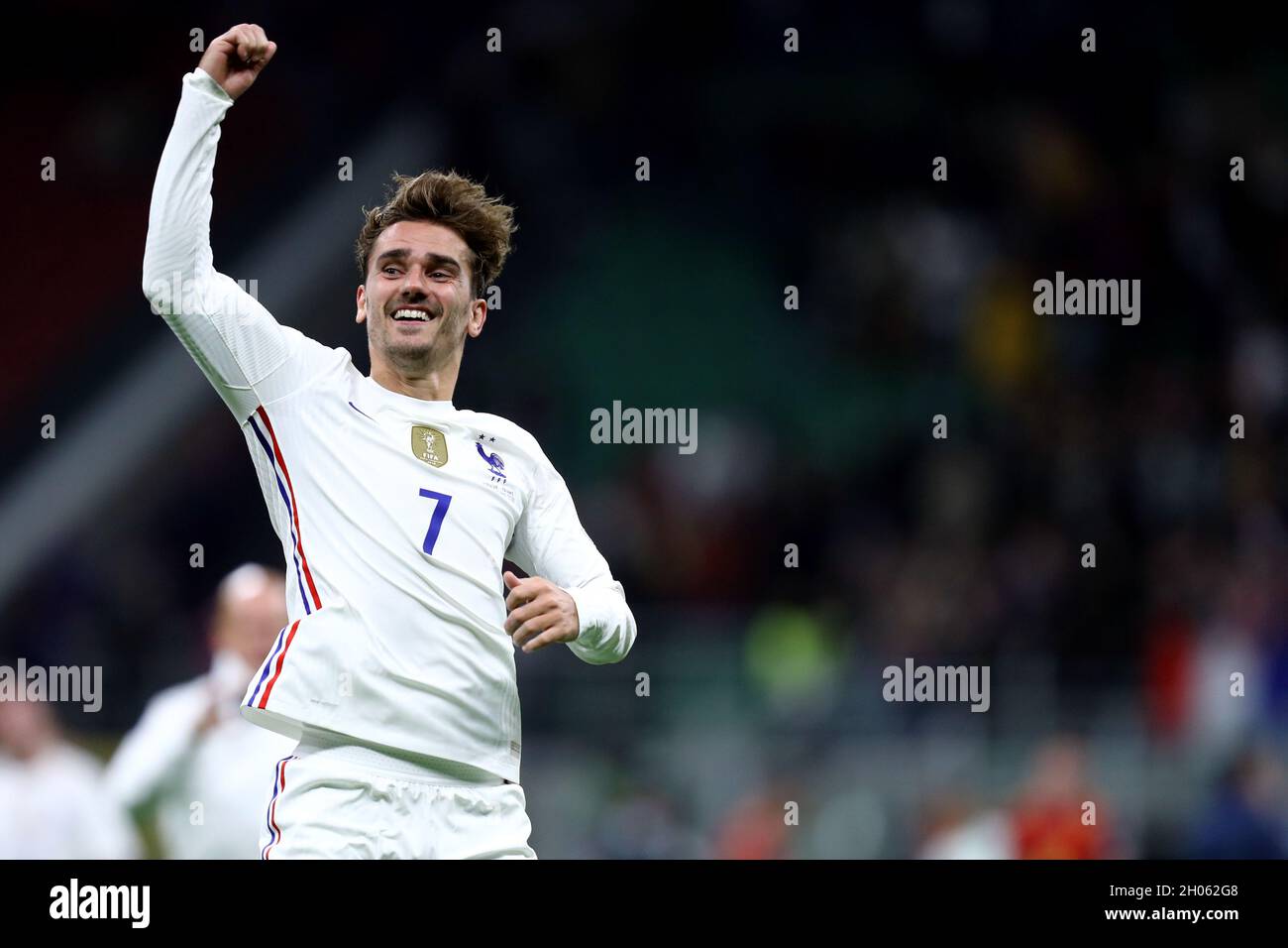 Antoine Griezmann of France celebrates at the end of the Uefa Nations ...
