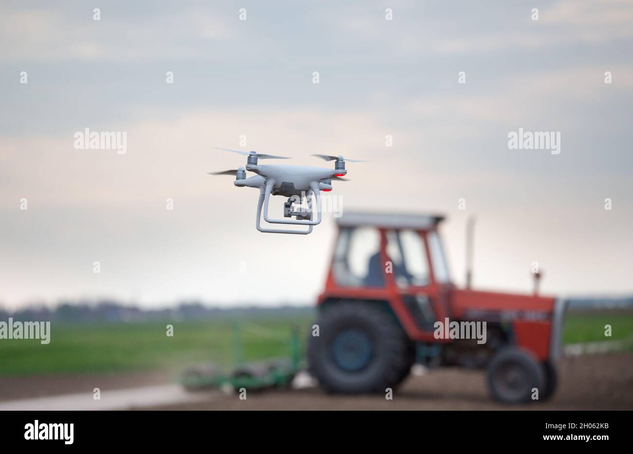 Flying above tractor hi-res stock photography and images - Alamy