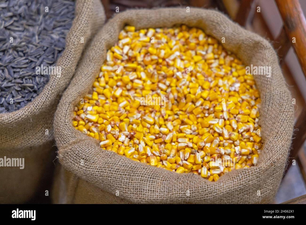 Sack of maize hi-res stock photography and images - Alamy