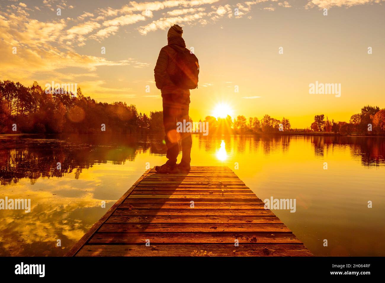 Sunset facing standing hi-res stock photography and images - Alamy