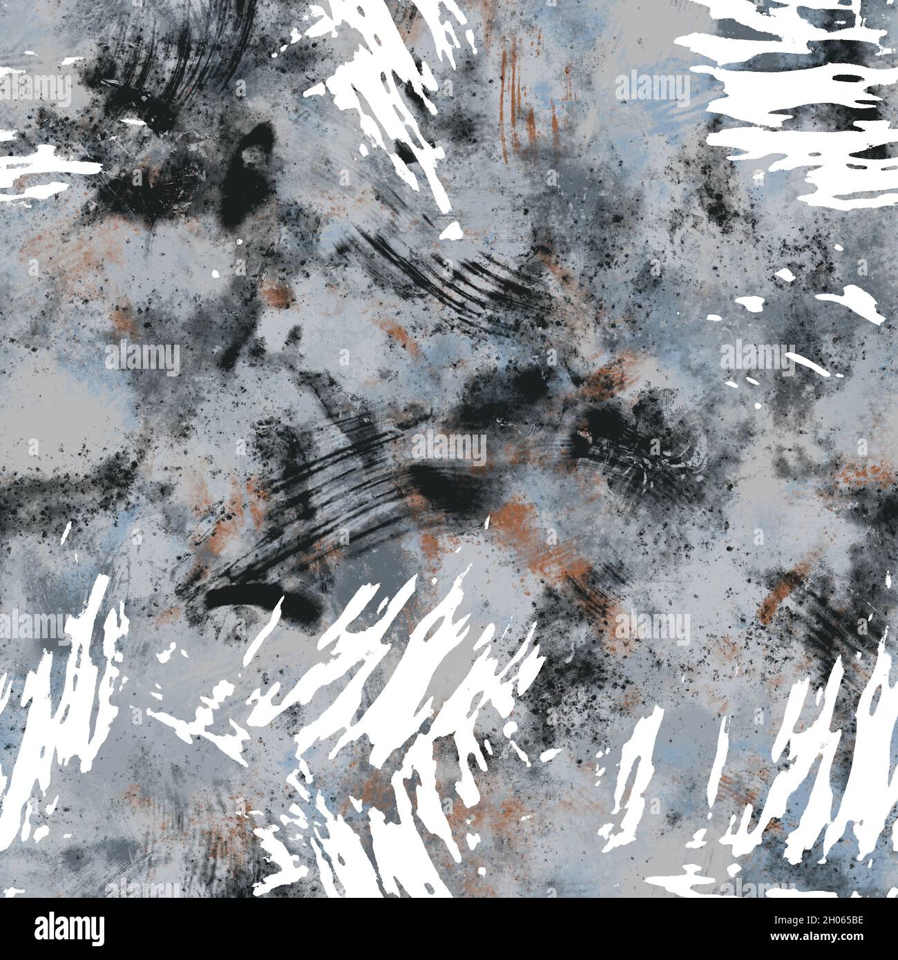 Seamless neutral and white grungy classic abstract surface pattern ...