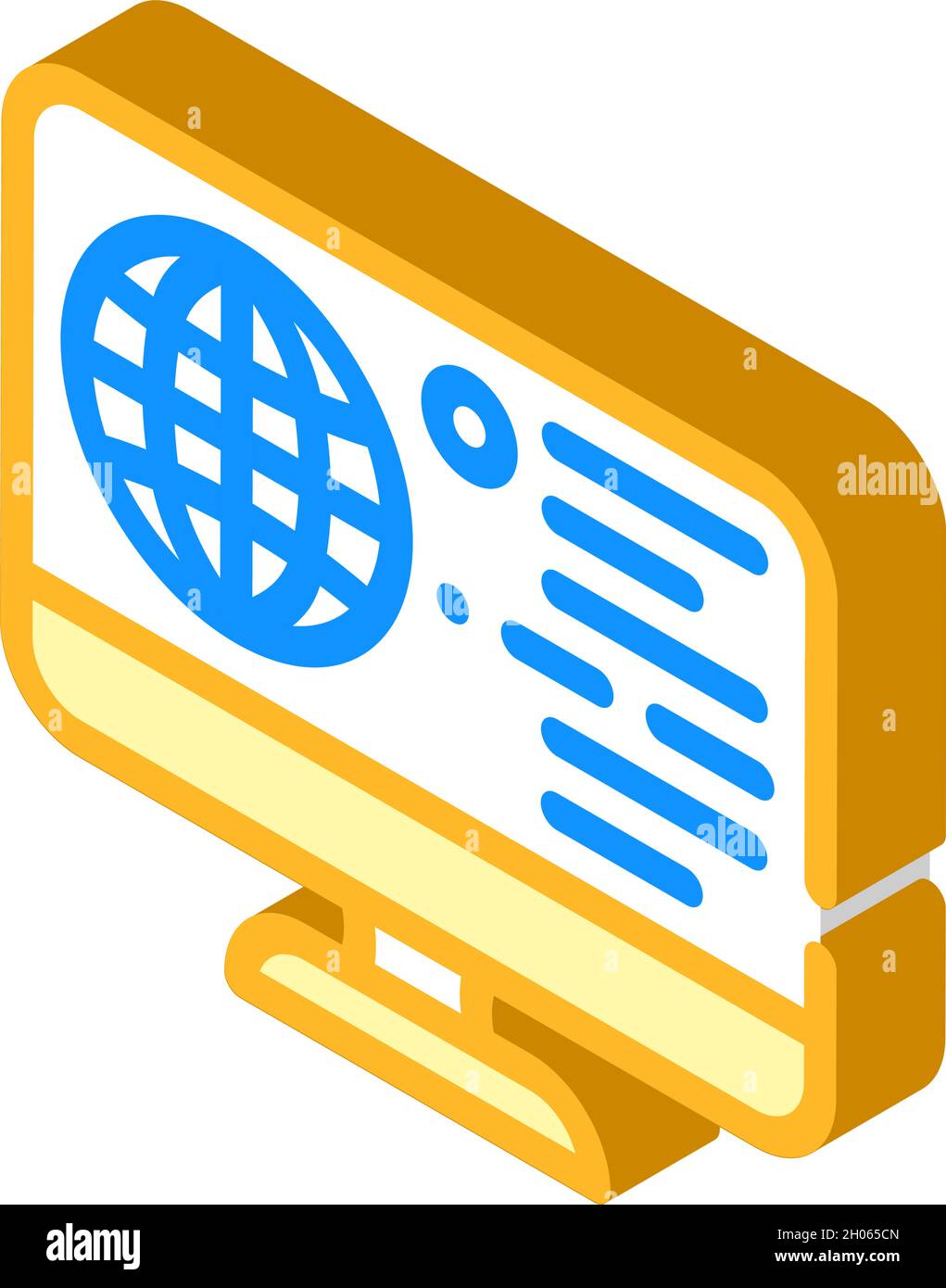 internet global network isometric icon vector illustration Stock Vector ...