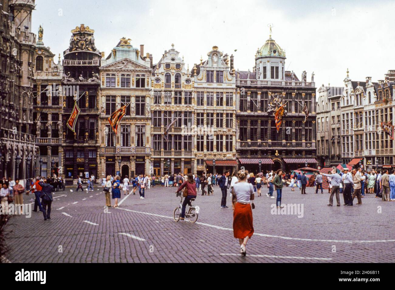 The Grand Place, Brussels, Belgium in 1982 Stock Photo - Alamy