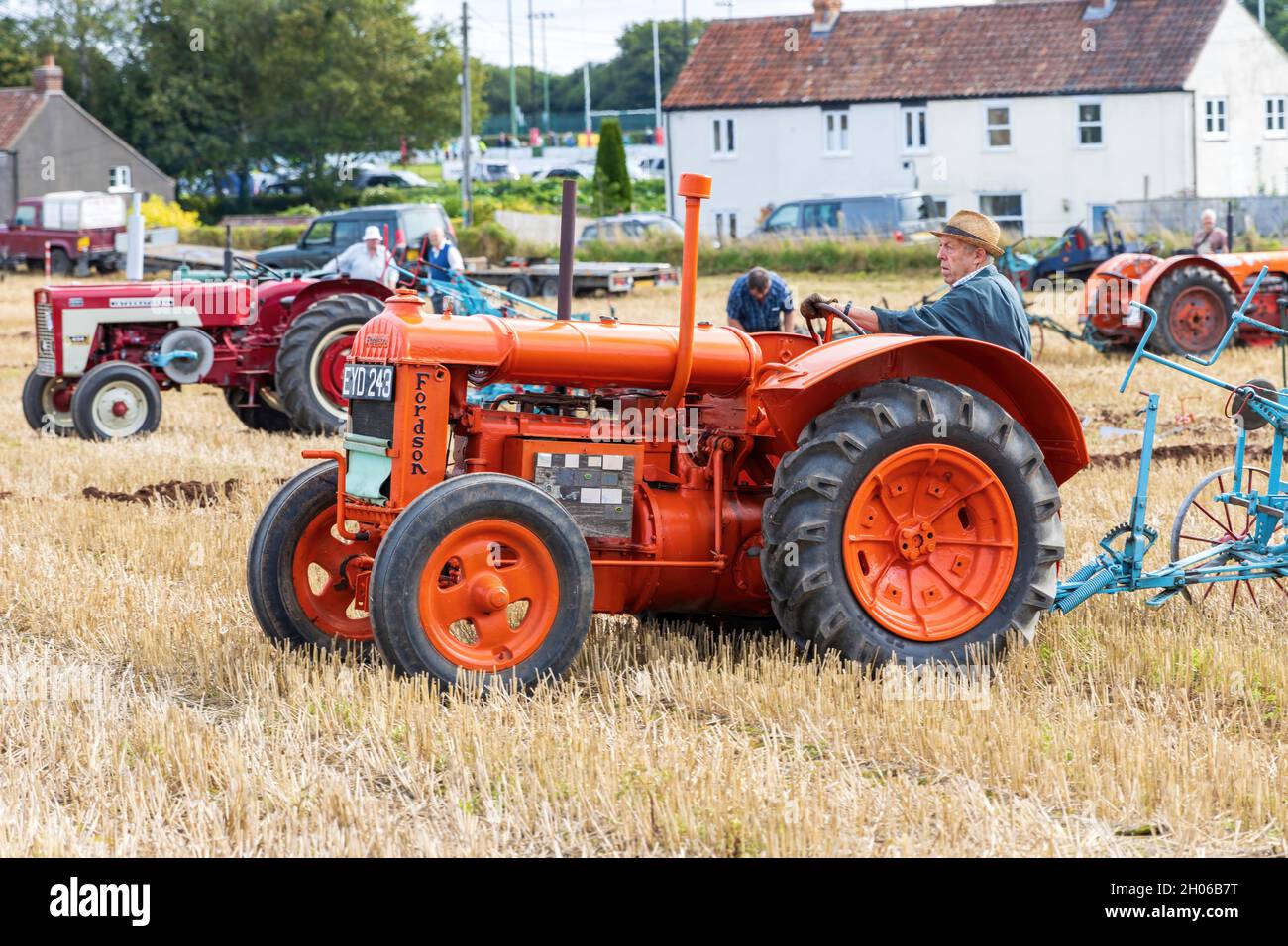 A Fordson Vintage Tractor, Reg No: EYD 243, at Chew Stoke Ploughing ...