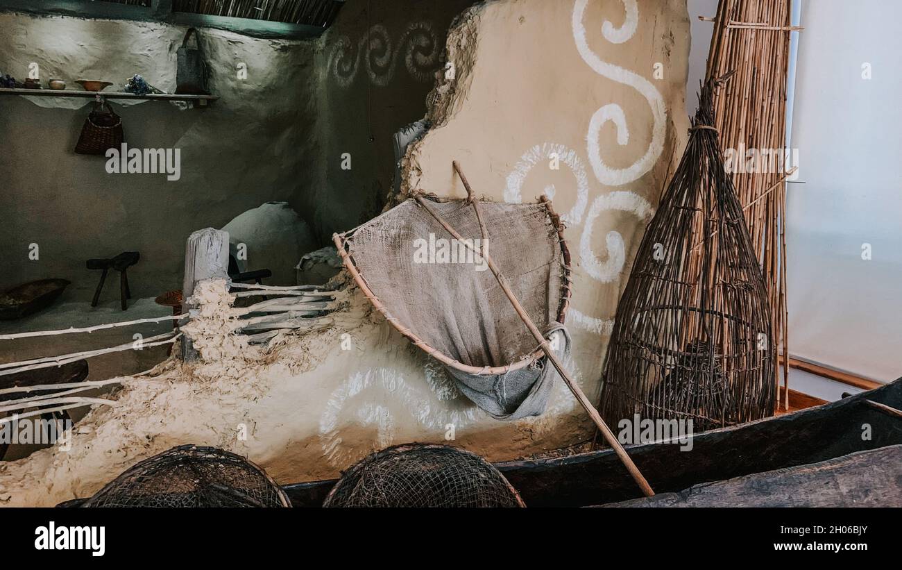 IASI, ROMANIA - Sep 02, 2021: The items displayed in Moldova History ...