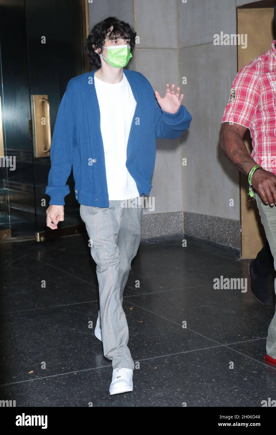 New York, NY, USA. 11th Oct, 2021. Finn Wolfhard seen after an ...