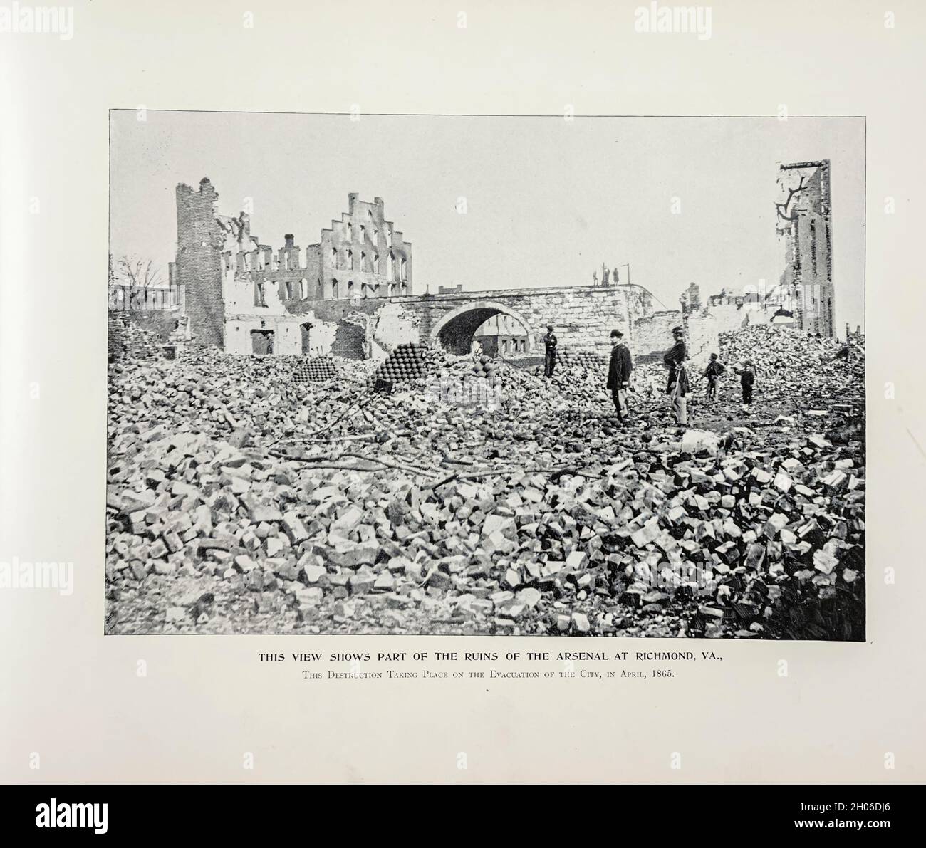 THIS VIEW SHOWS PART OF THE RUINS OF THE ARSENAL AT RICHMOND, VA. This ...