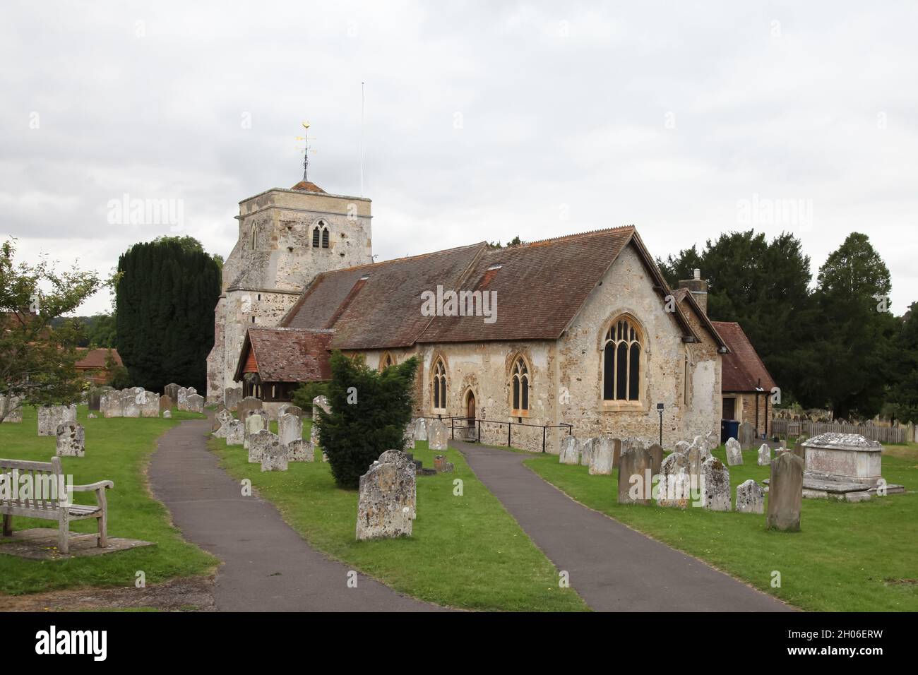 The Church of St. Mary the Virgin, Frensham Church, West Surrey ...