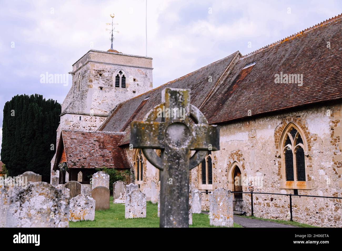 The Church of St. Mary the Virgin, Frensham Church, West Surrey ...