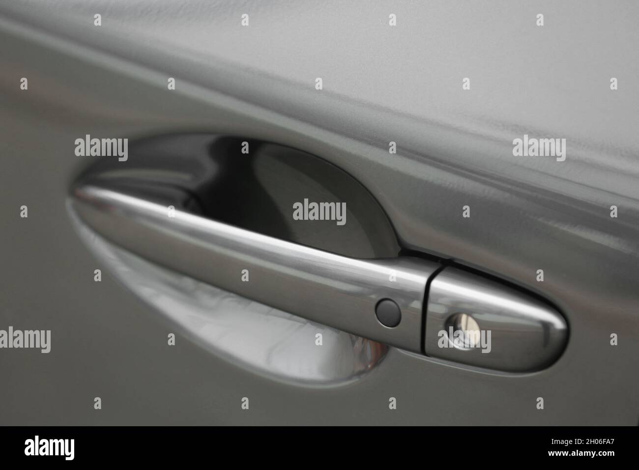 Closeup view of car door with handle Stock Photo - Alamy