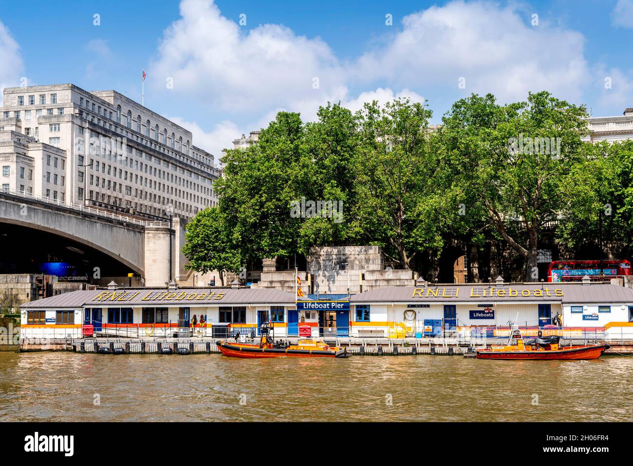 The RNLI Tower Lifeboat Station, River Thames, London, UK Stock Photo ...