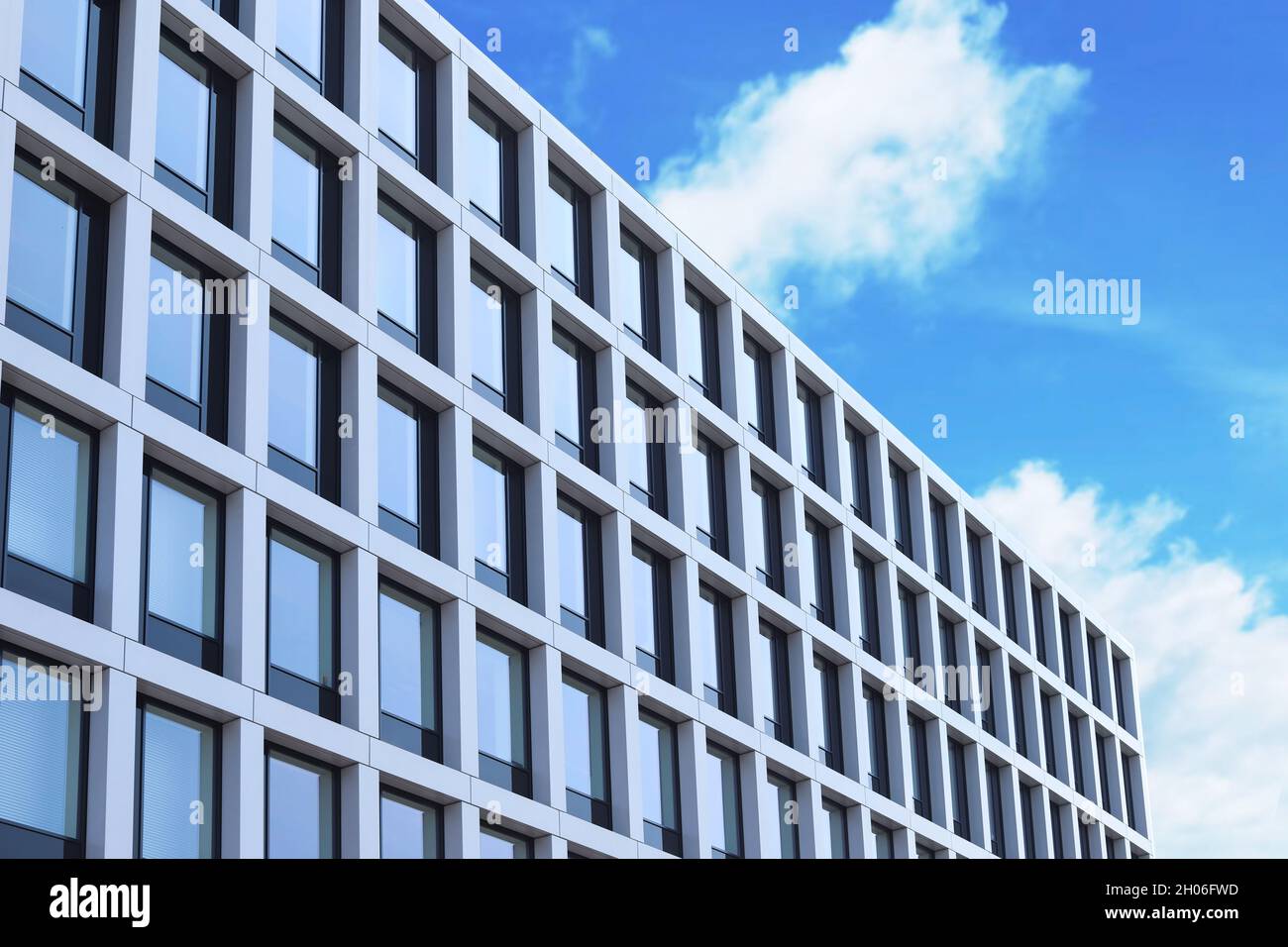 Building with tinted windows, outdoors. Modern architectural design ...