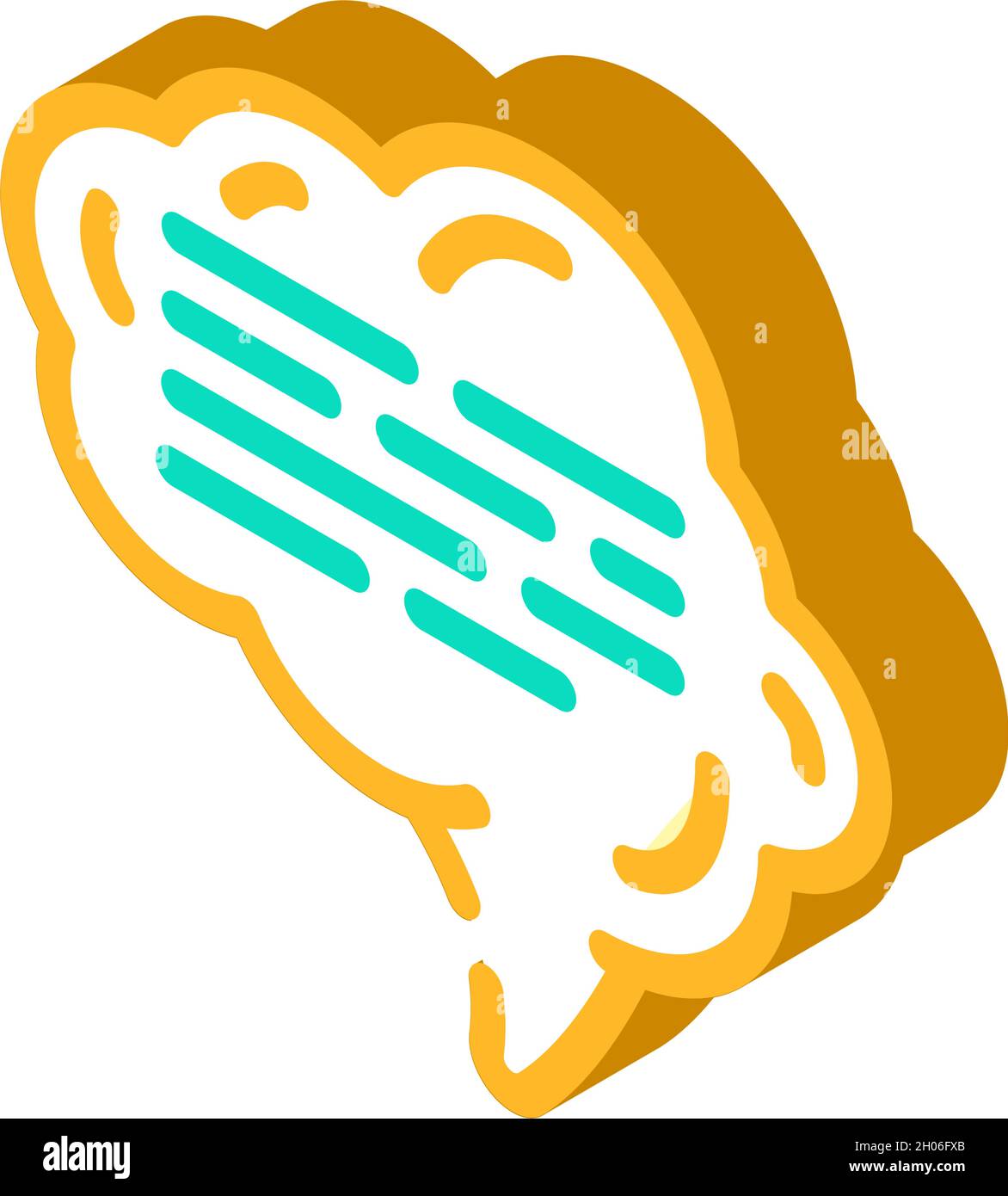 cloud quote speech isometric icon vector illustration Stock Vector ...