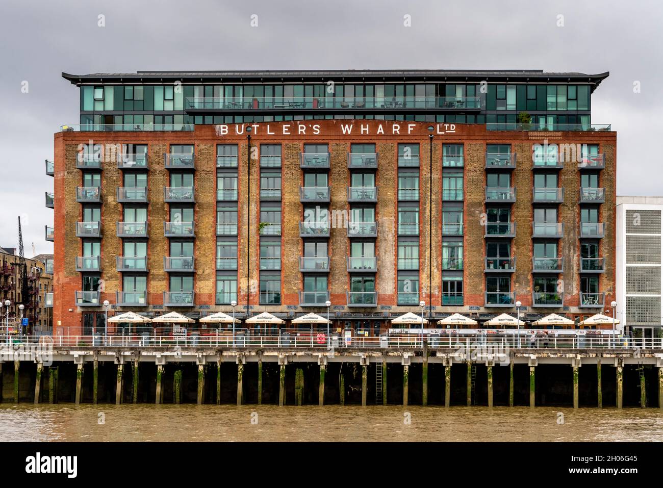 Butlers wharf wharf city river london england architecture river hi-res ...