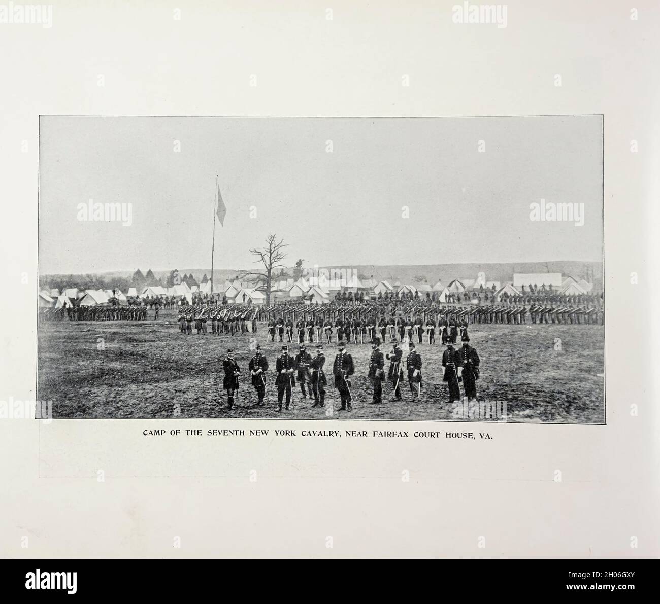 CAMP OF THE SEVENTH NEW YORK CAVALRY, NEAR FAIRFAX COURT HOUSE, VA from ...