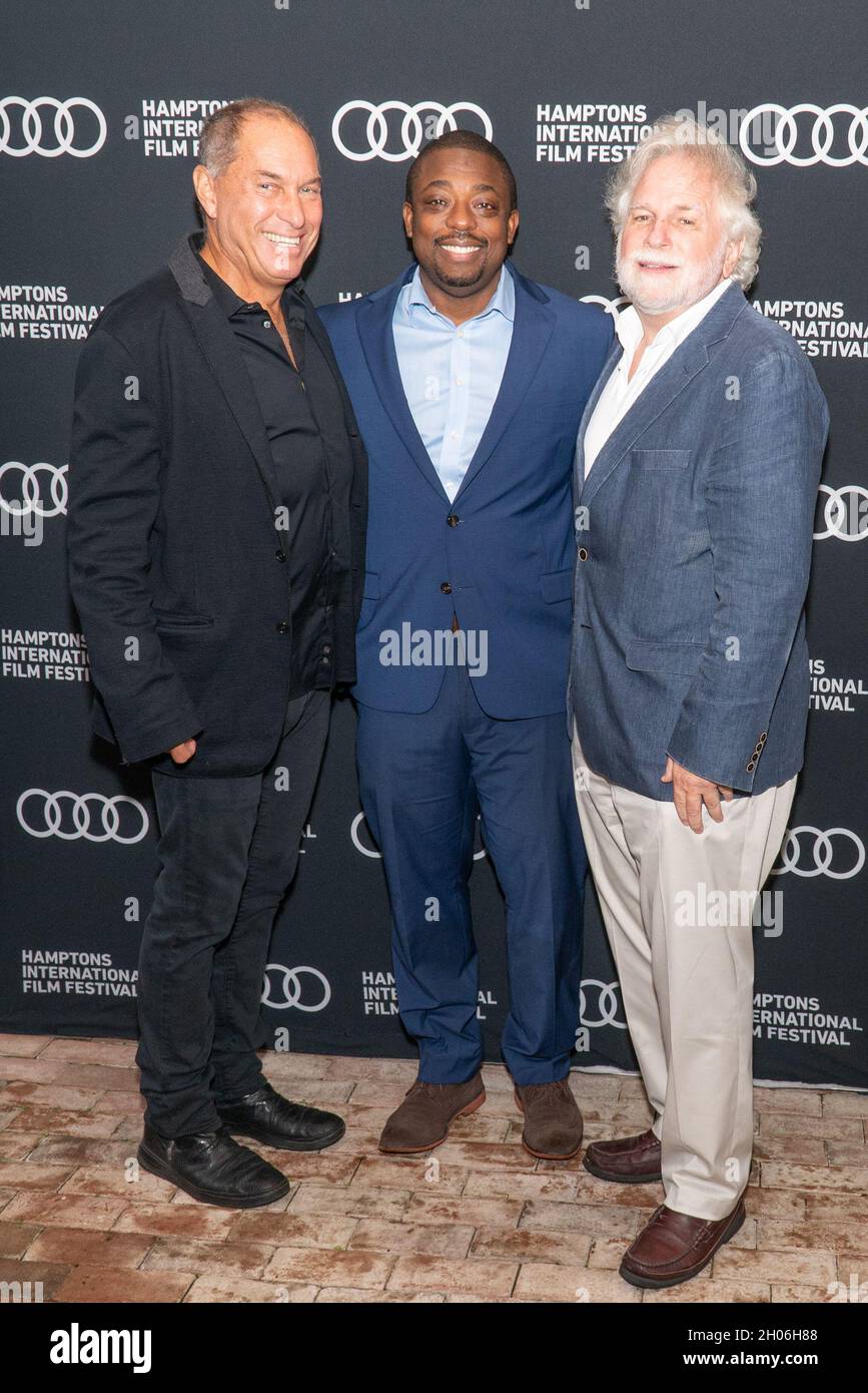 East Hampton, NY, October 10, 2021, Stuart Suna, Brian Benjamin and ...