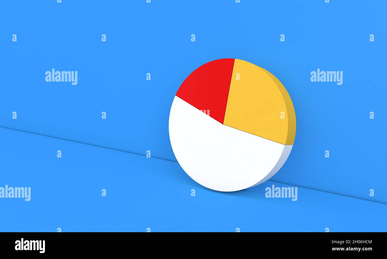 Business profit growth chart on blue background. 3d render illustration ...