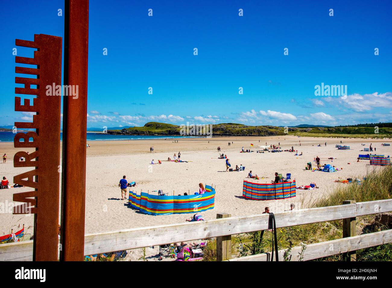 Marble Hill Beach at Dunfanaghy in North County Donegal, Ireland Stock ...