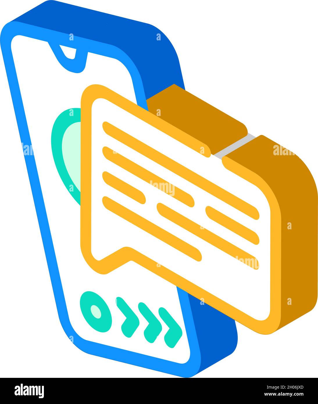 call communication isometric icon vector illustration Stock Vector ...